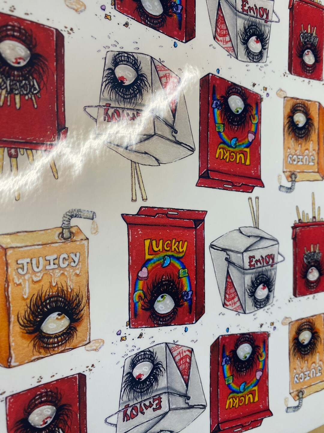 2 Inch Snack Box Sticker Set - Etsy