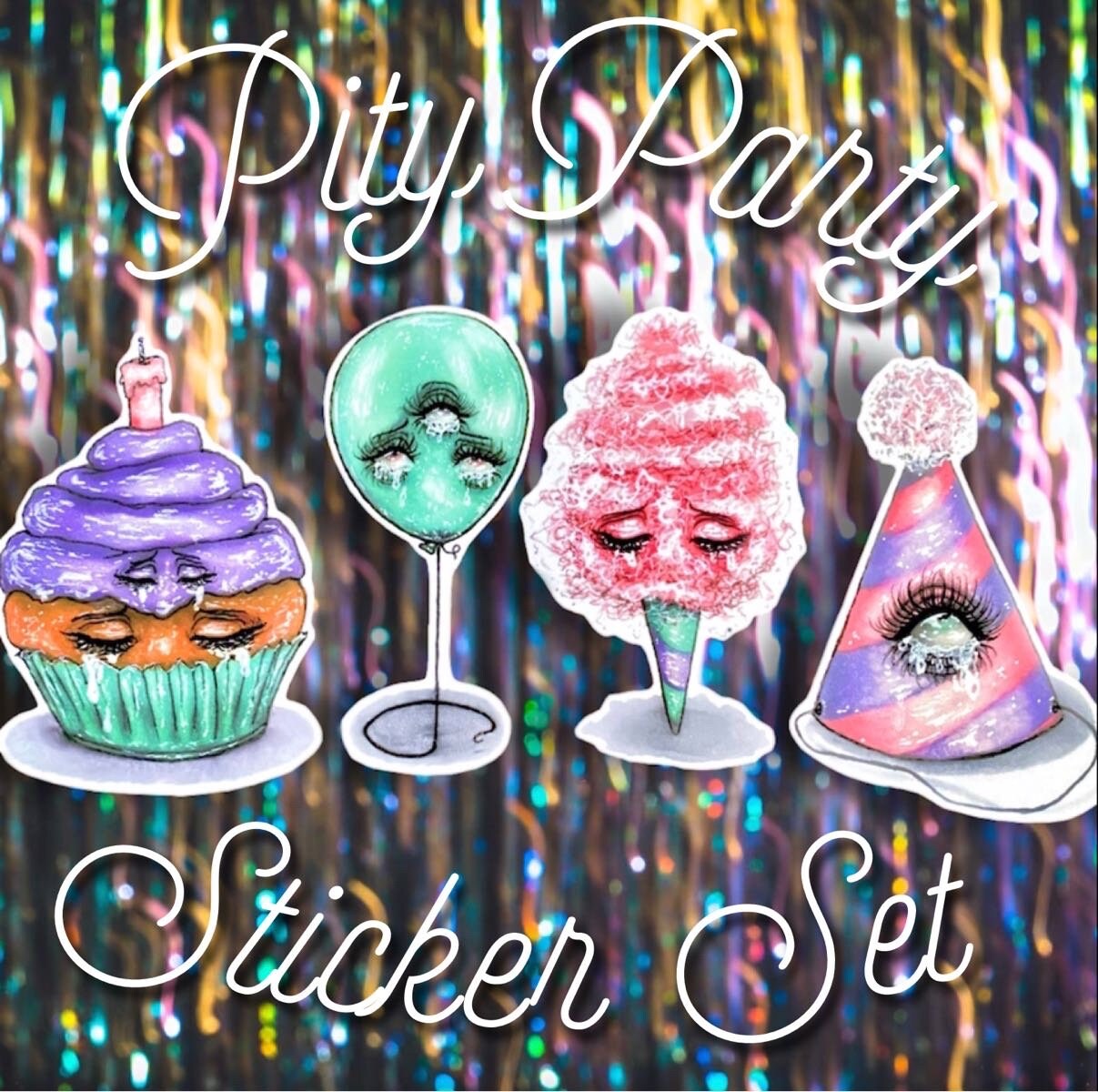 Pity Party Sticker Pack - Etsy