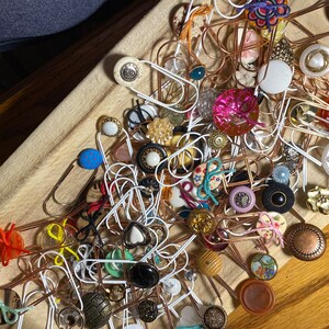 Junk Journal Paper Clips | Button Paper Clips | Large Button Bookmark ...