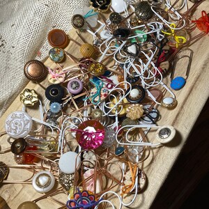 Junk Journal Paper Clips | Button Paper Clips | Large Button Bookmark ...