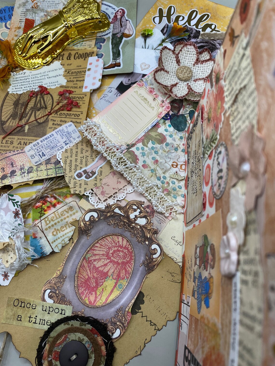 Junk Journal Paper Embellishments Art Journal Add Ons| Collage Material ...