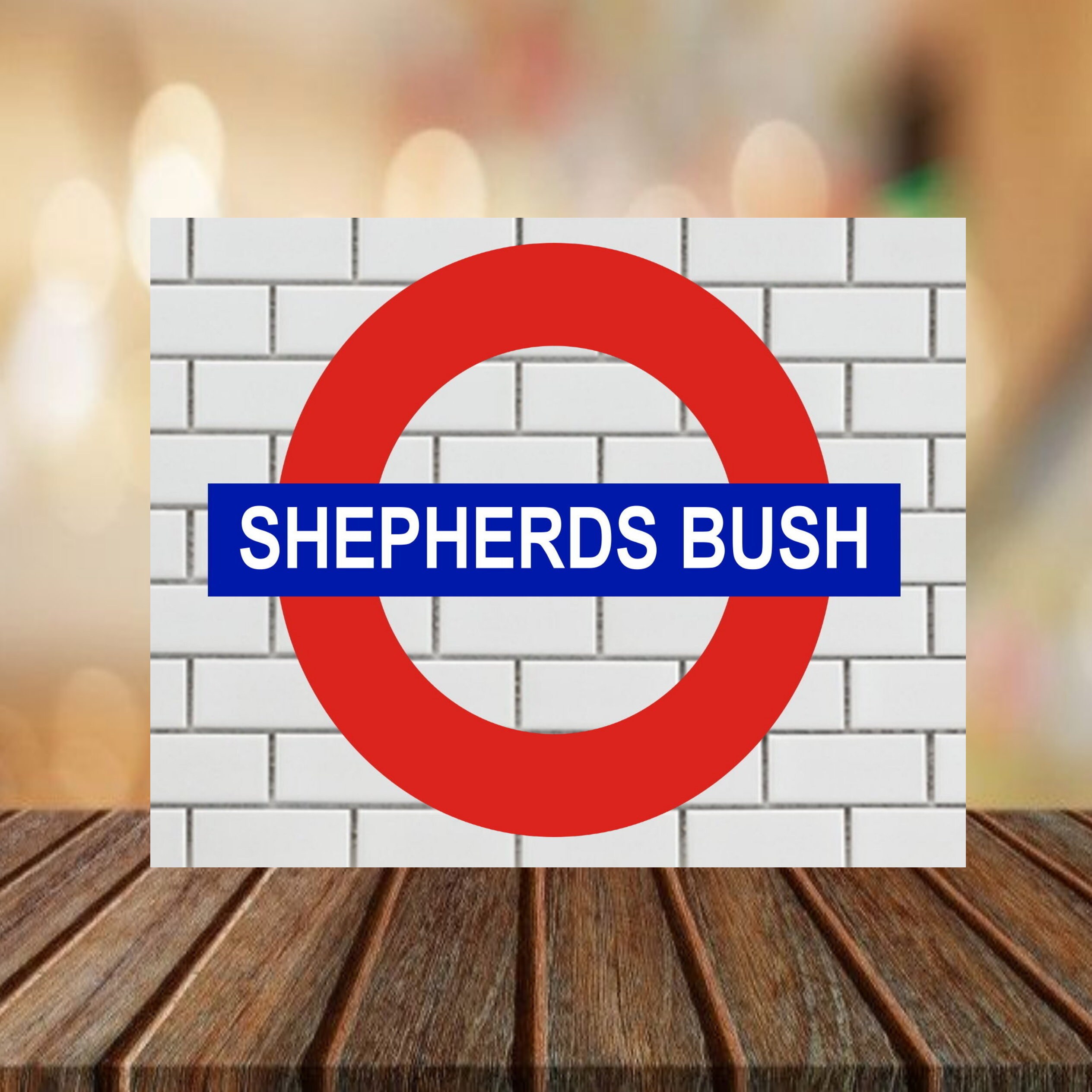 Shepherds Bush London Underground Metal Sign.....ideal for | Etsy