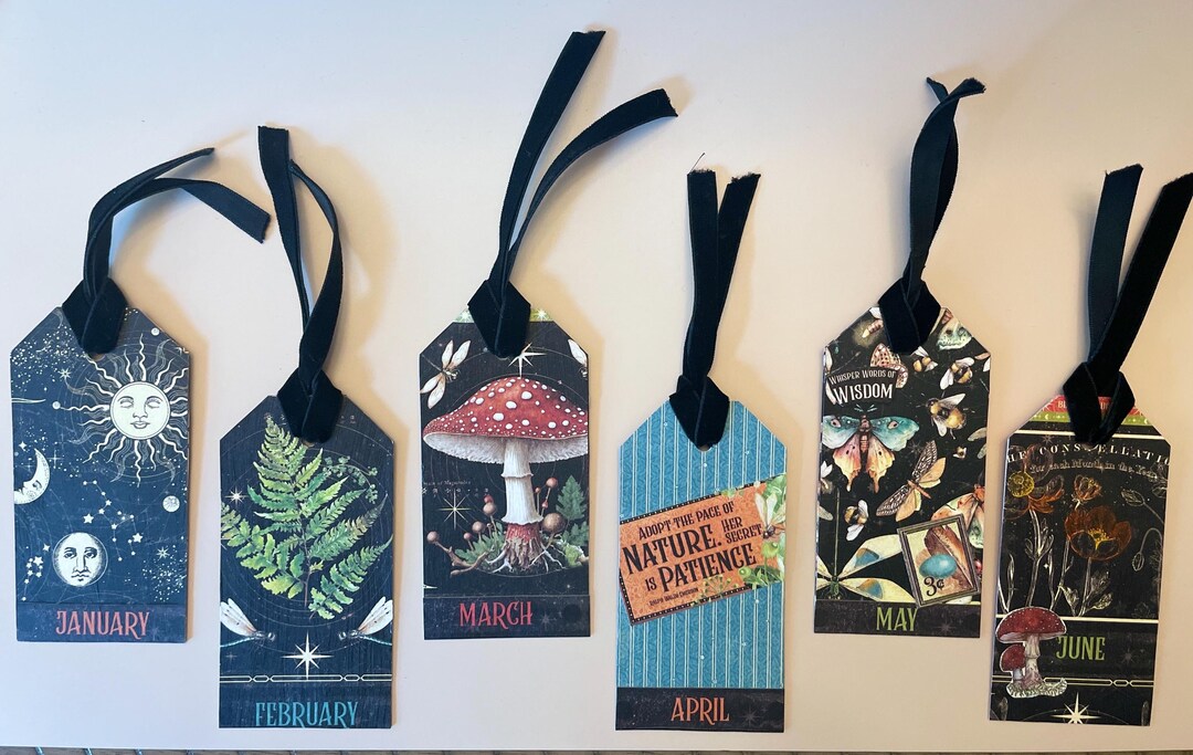 Months of the Year Gift Tags (handmade Set of 12) - Etsy
