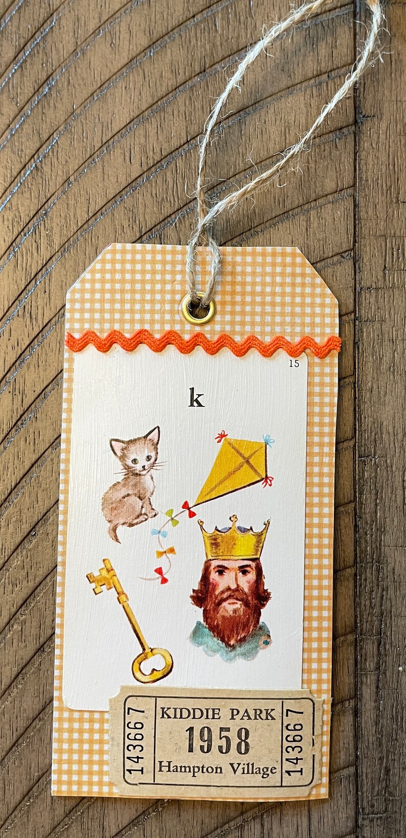 Vintage Alphabet Flashcard Bookmark - Etsy