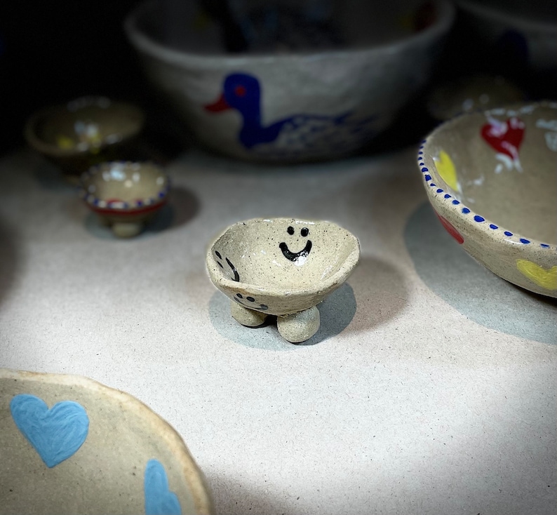 Smiley Face Bowl - Etsy