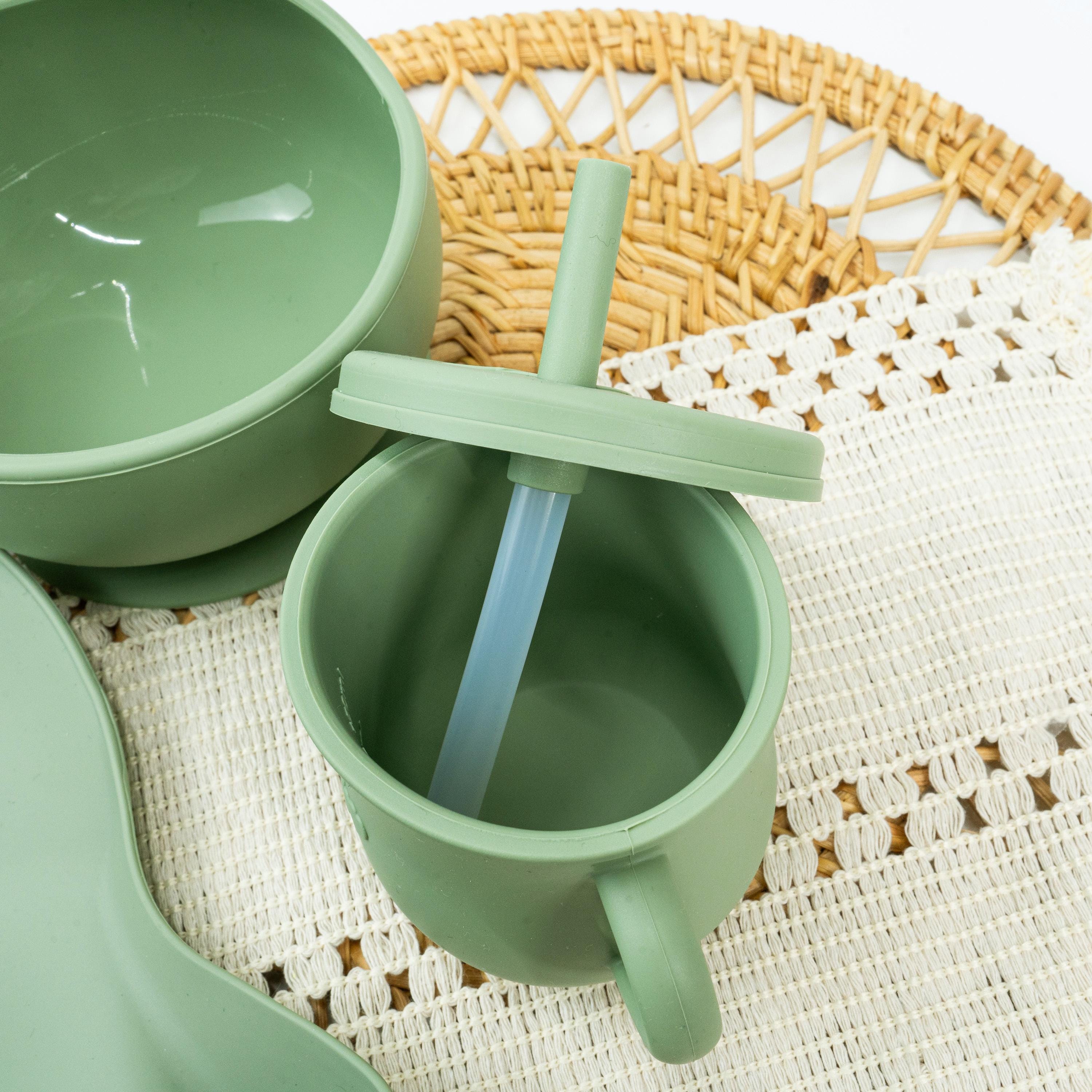 Personalized Baby Feeding Set | Custom Name Silicone Baby Dinnerware ...