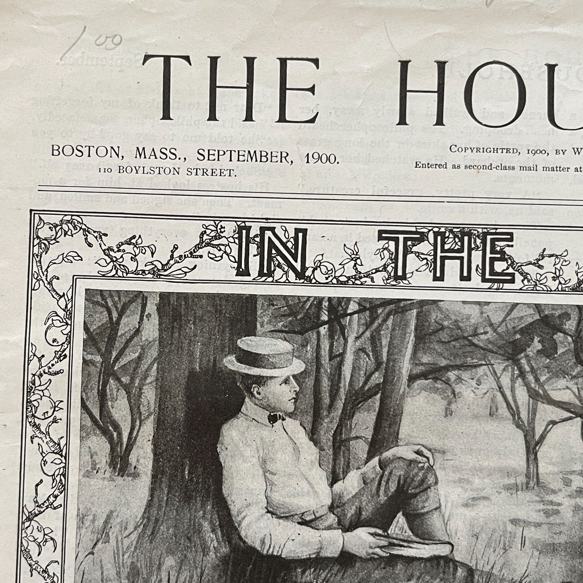 Vintage 1900 THE HOUSEHOLD Magazine Ads Articles 34 Pages Boston, MA - Etsy