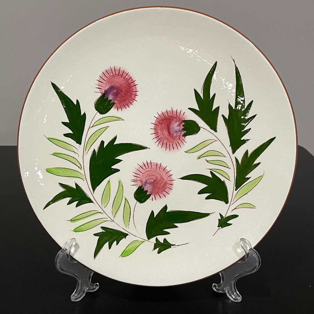 Vintage Stangl Pottery Thistle Pattern 10 Dinner Plate - Etsy