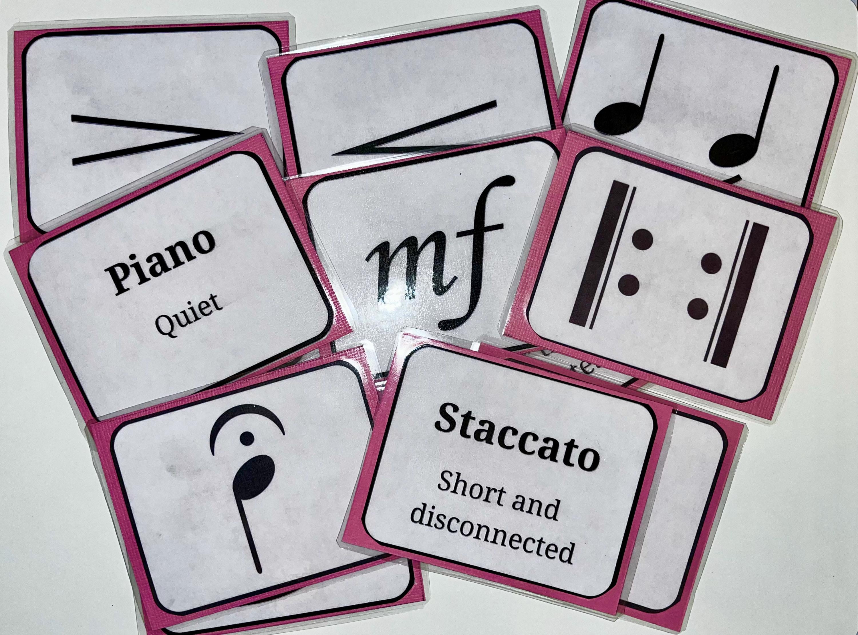 Music Symbol Flash Cards for Students Printable - Etsy
