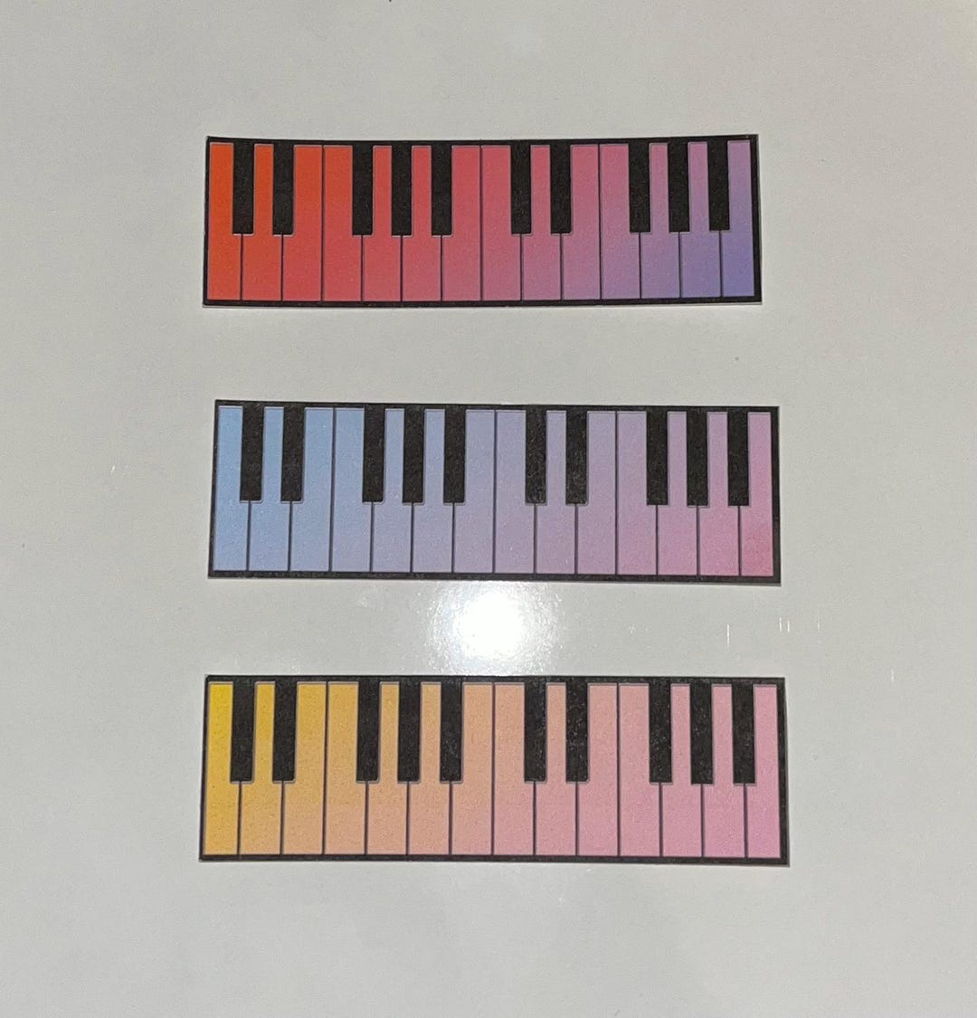 Color Piano Stickers for Musicians and Music Lovers - Etsy