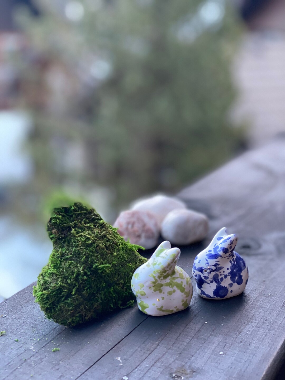 Ceramic Speckled Rabbit made in Austria - Etsy