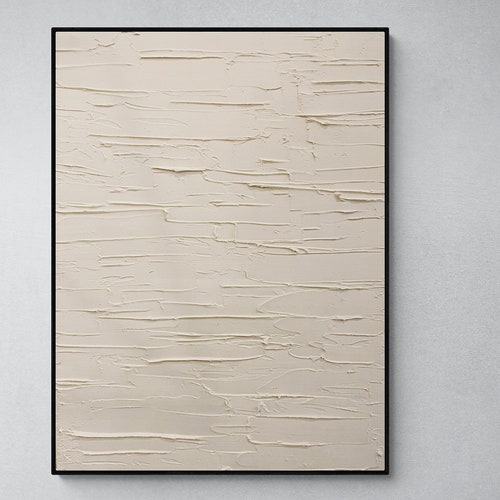 Textured Minimalist Art Beige Textured Abstract Art Plaster - Etsy