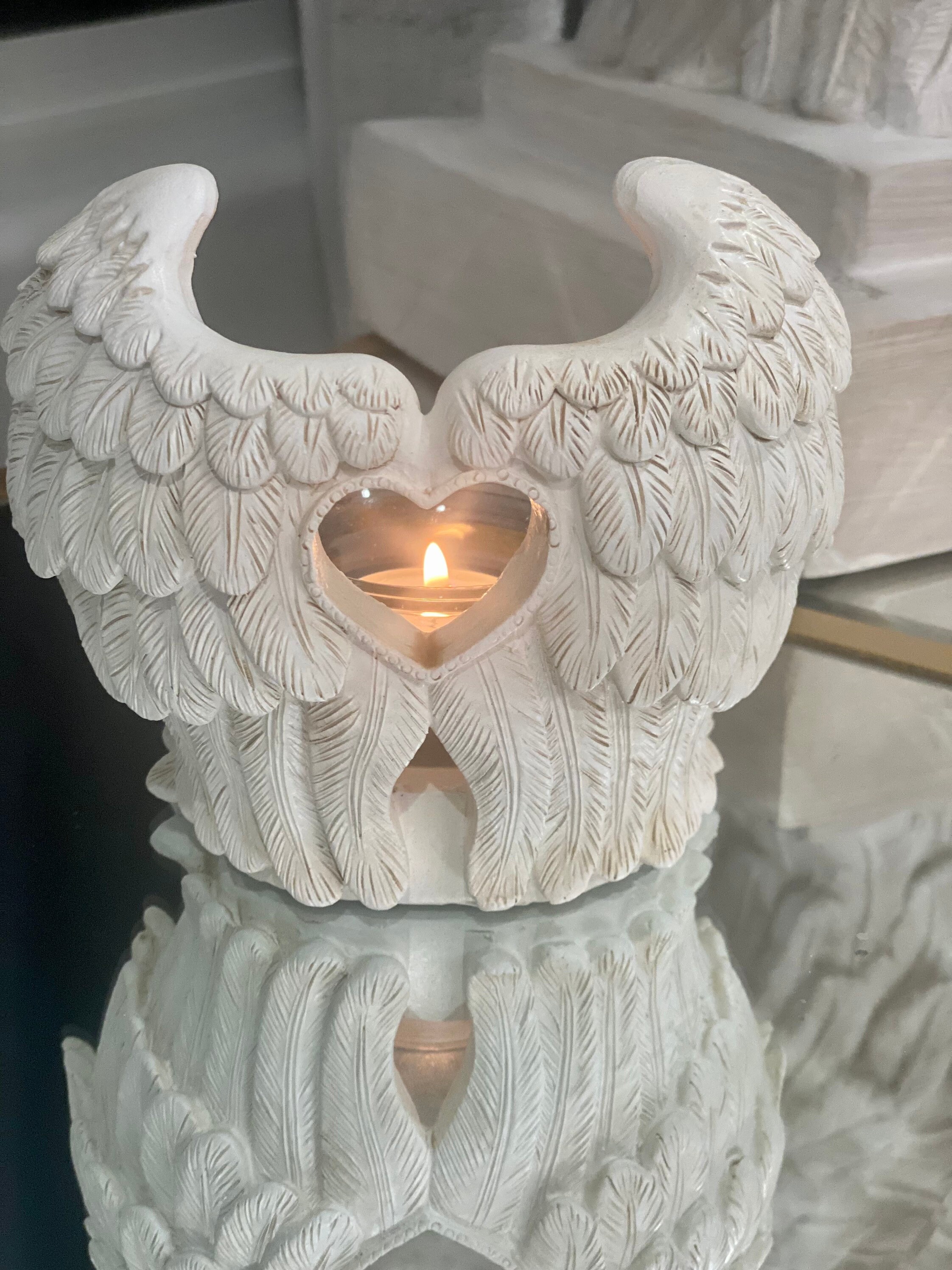 Wrapped in Angel Wings Candle Holder | Etsy