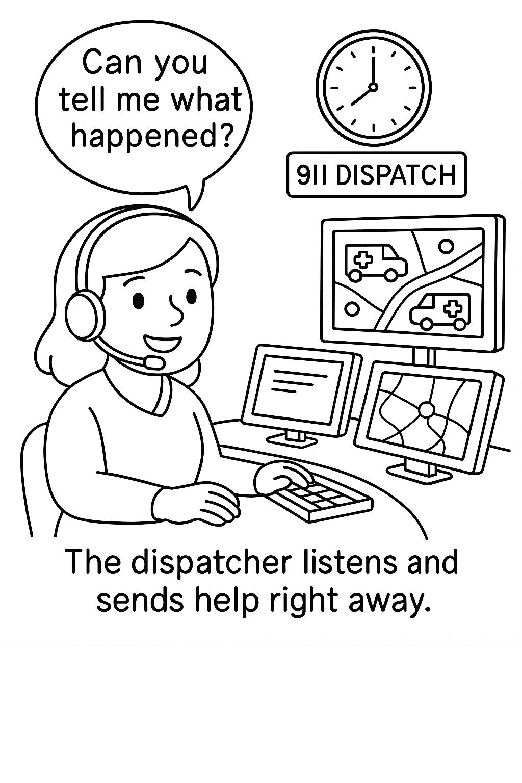 First Responder Coloring Pages - Etsy