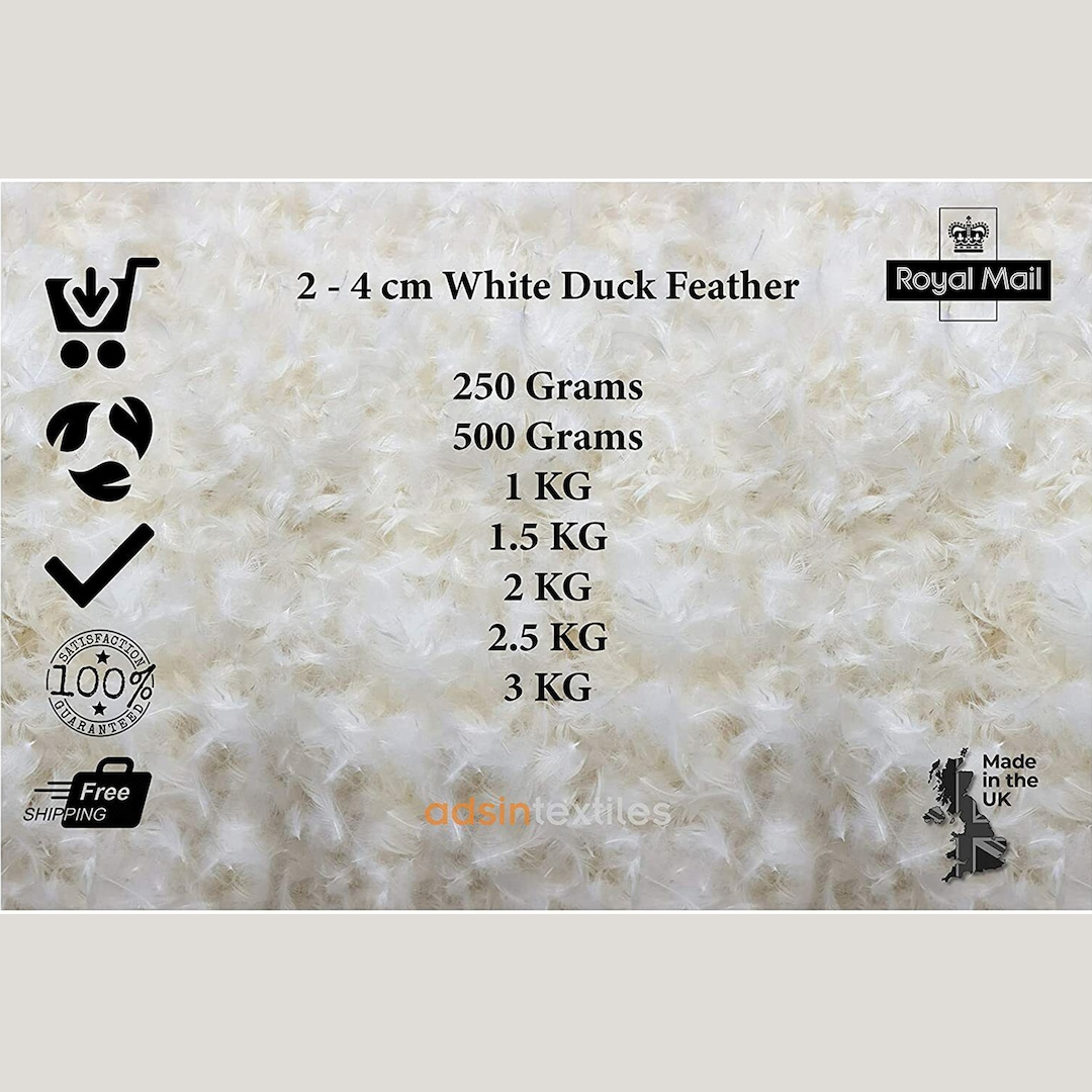 Duck Feather Stuffing Filling for Cushions Pillows and Toys Sofa ...