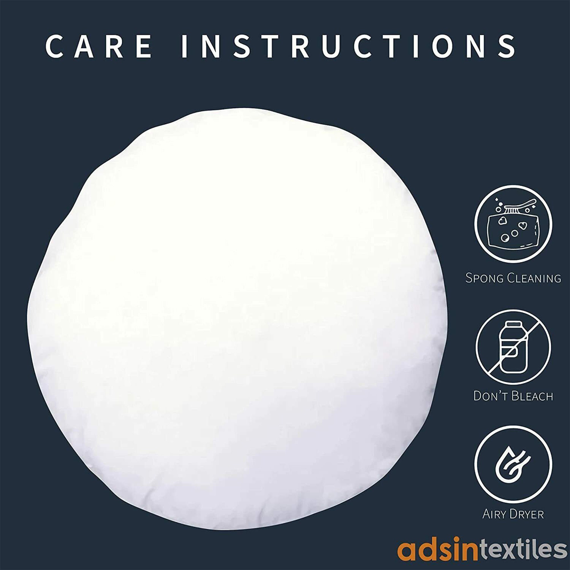 Hollowfibre Round Cushion Pads Circular Insert Inner Scatter Fillers ...