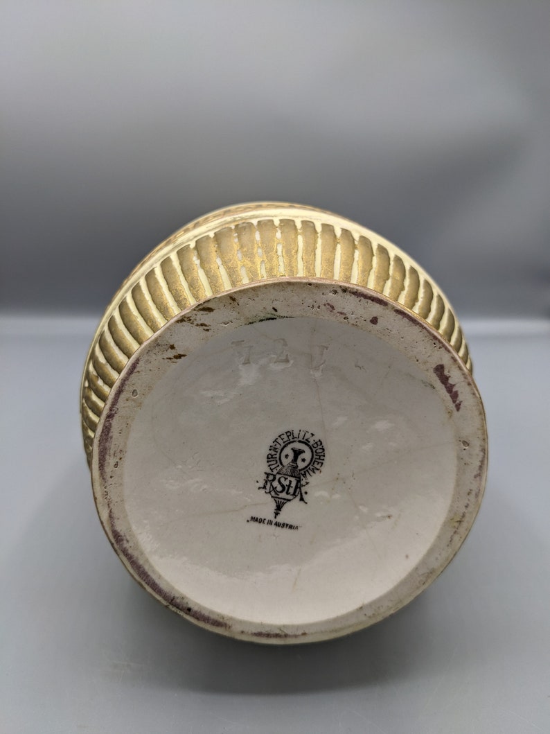 Large 1890s Antique Austria Turn-teplitz Bohemia Rstk Porcelain Vase 13 ...