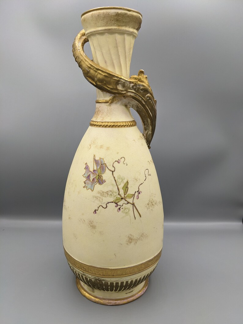 Large 1890s Antique Austria Turn-teplitz Bohemia Rstk Porcelain Vase 13 ...