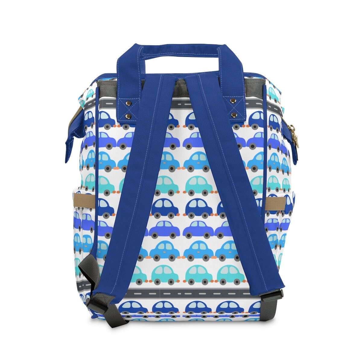 Cars Cars Cars! Blue Ombre Multifunctional Diaper Backpack Baby Girl ...