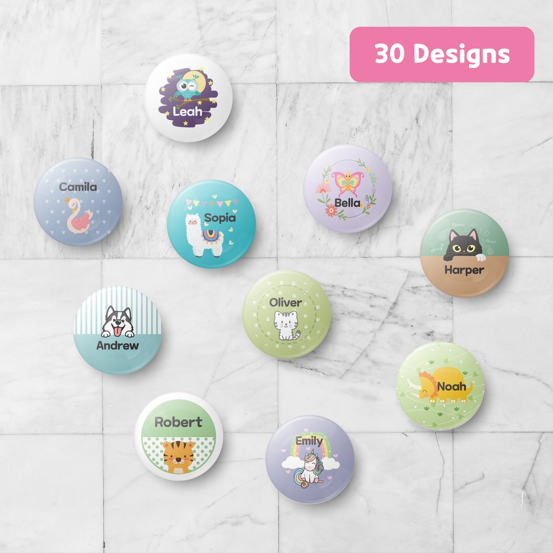 Custom Button Badge, Pin-back Badge, Personalized Buttom, 1.5 37mm for ...