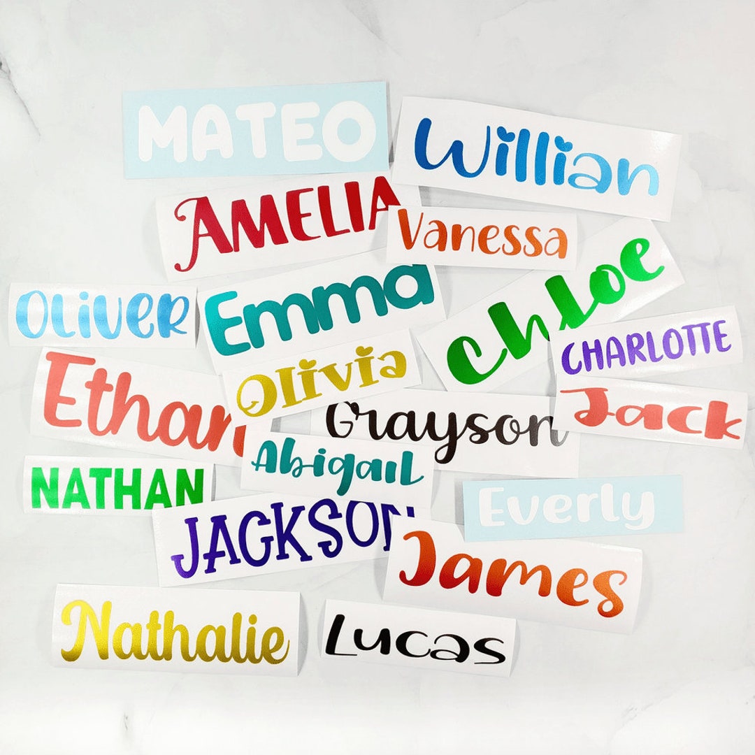 Matte Vinyl Decal, Vinyl Decal, Name Decal, Custom Personalized Decal ...