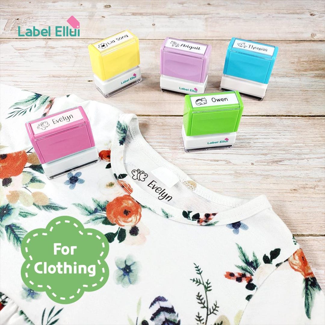 Custom Clothing Name Stamp: Personalized Fabric Marking (42x12) - Etsy