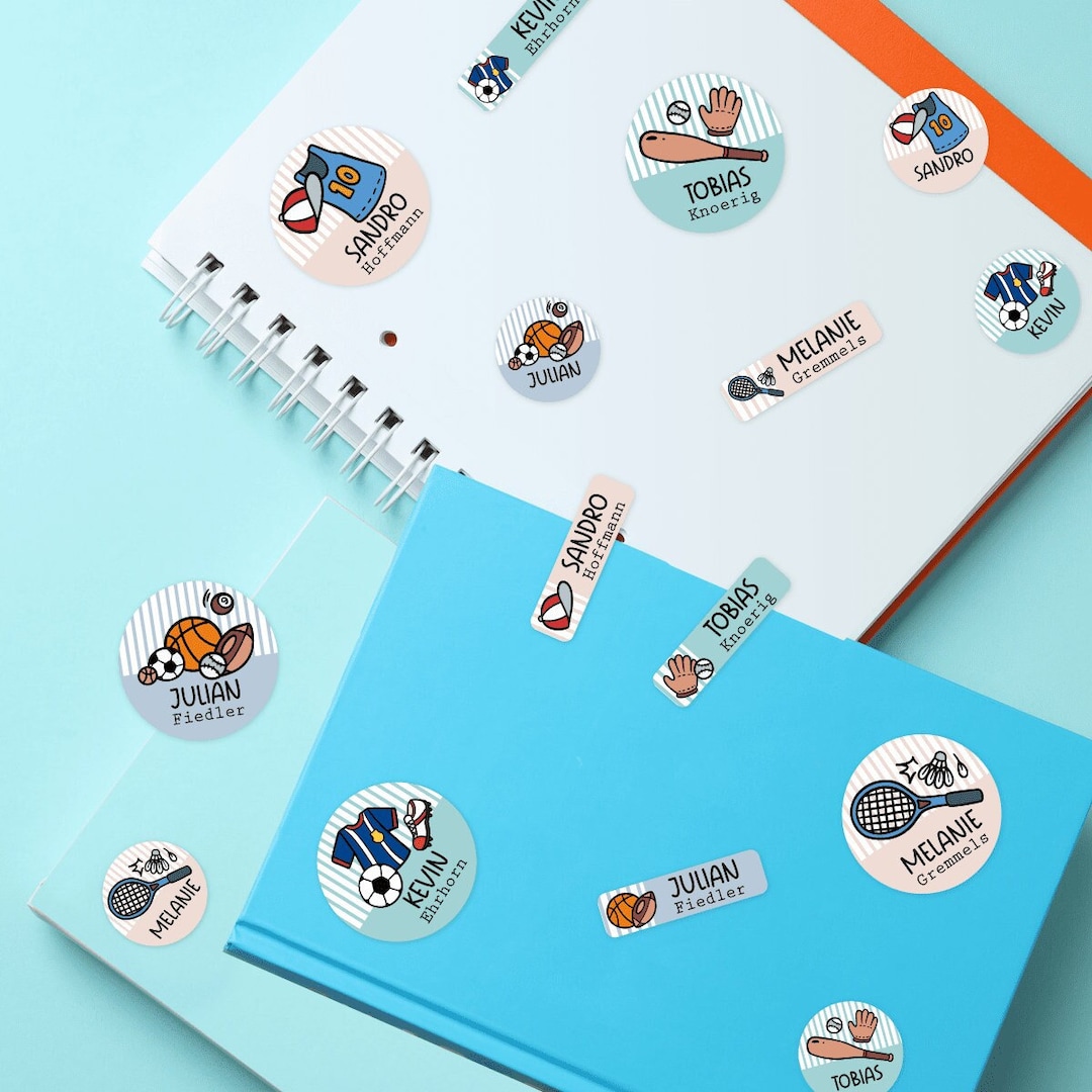 NEW Design Name Label Stickers // Waterproof Custom - Etsy