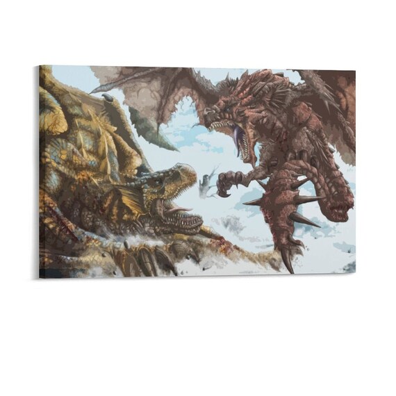 Monster Hunter World Poster Printing Canvas Art Poster and | Etsy