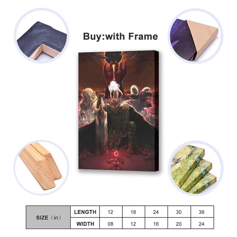 Berserk Eclipse Griffith X Casca Canvas Art Poster and Wall - Etsy