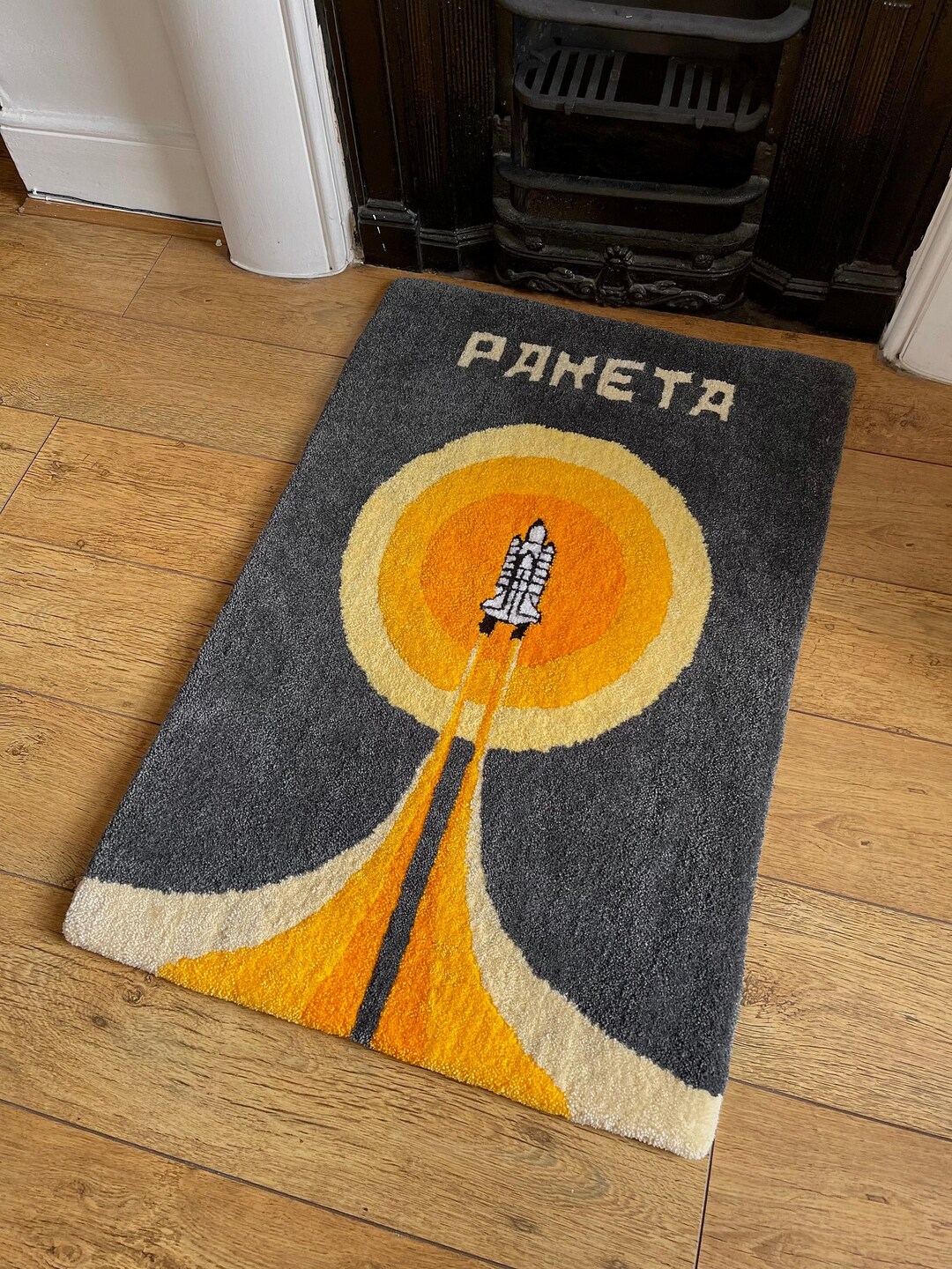 Handmade Tufted Space Rocket Rug USSR ракета for Gift - Etsy