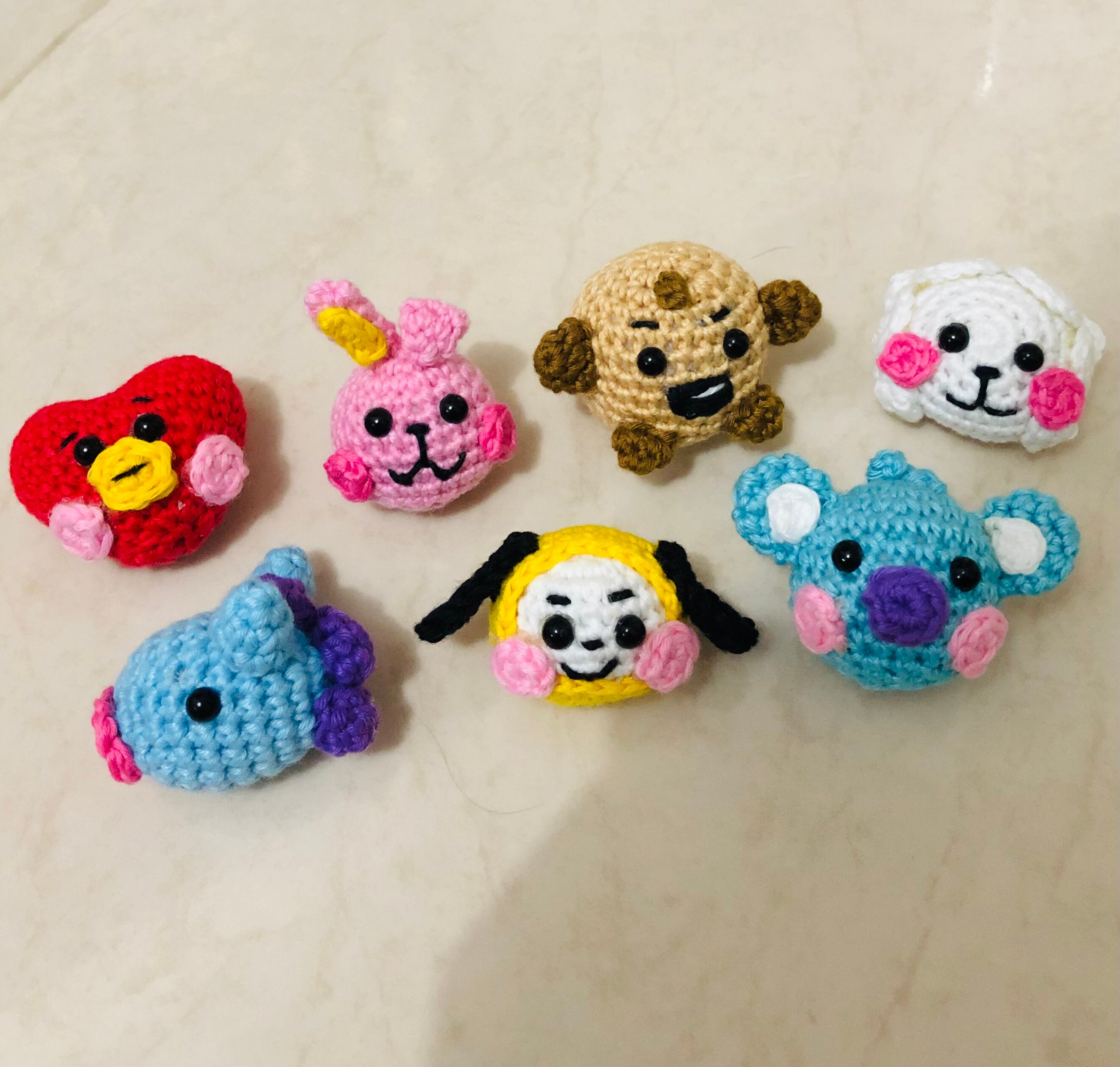 Amigurumi BT21 7in1 PDF Pattern Amigurumi BTS Amigurumi BT21 Crochet ...