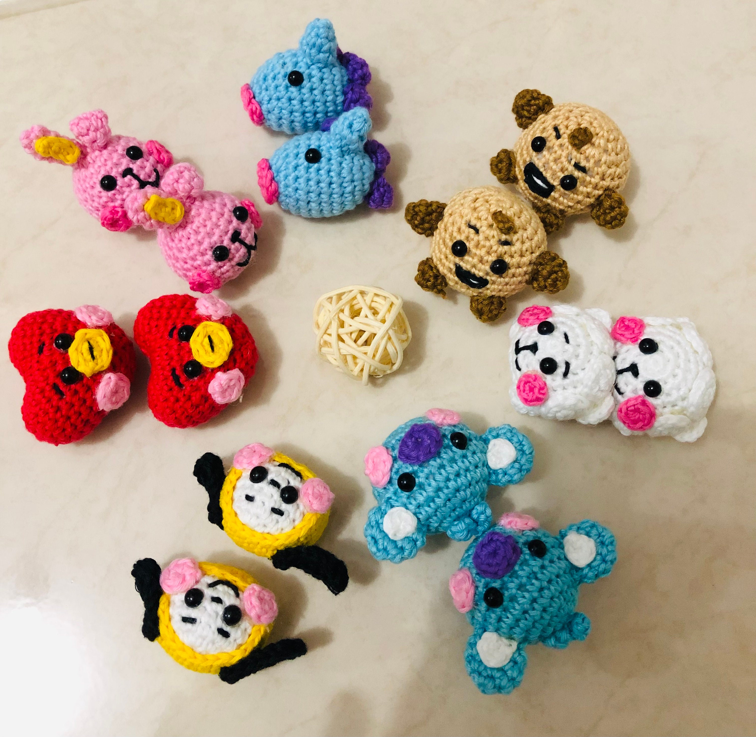 Amigurumi BT21 7in1 PDF Pattern Amigurumi BTS Amigurumi BT21 Crochet ...