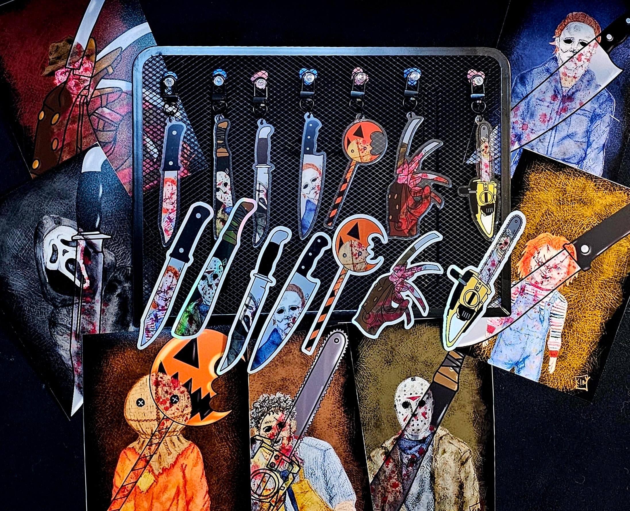 Horror Characters Weapons Keychains - Etsy