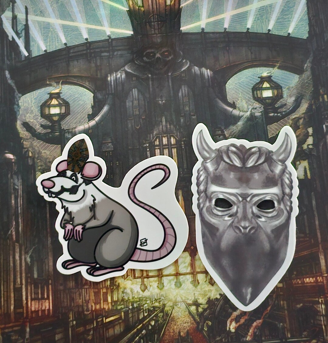 Nameless Ghouls Meliora Era III Mask and Papa IV Rat Stickers - Etsy