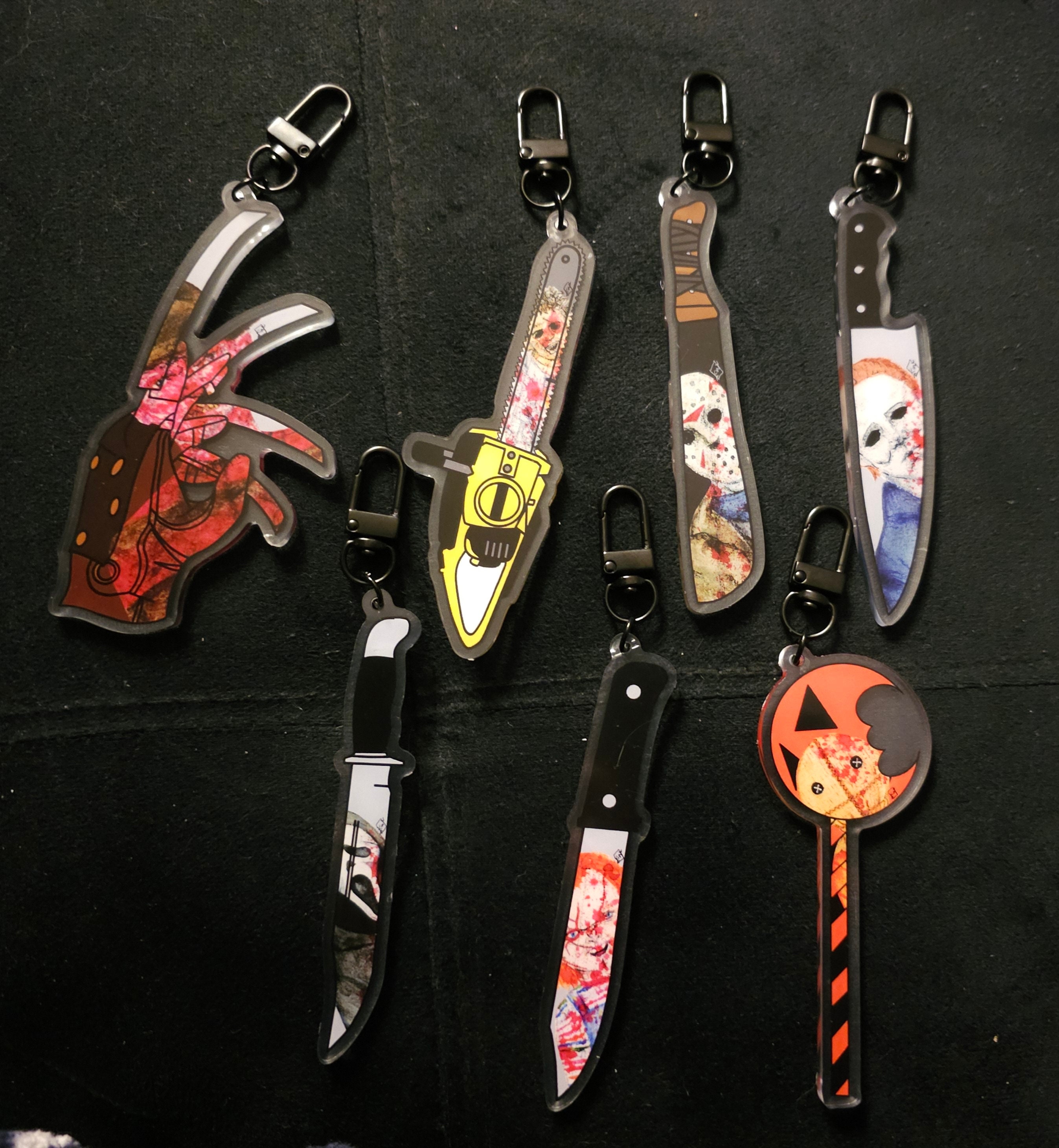 Horror Characters Weapons Keychains - Etsy