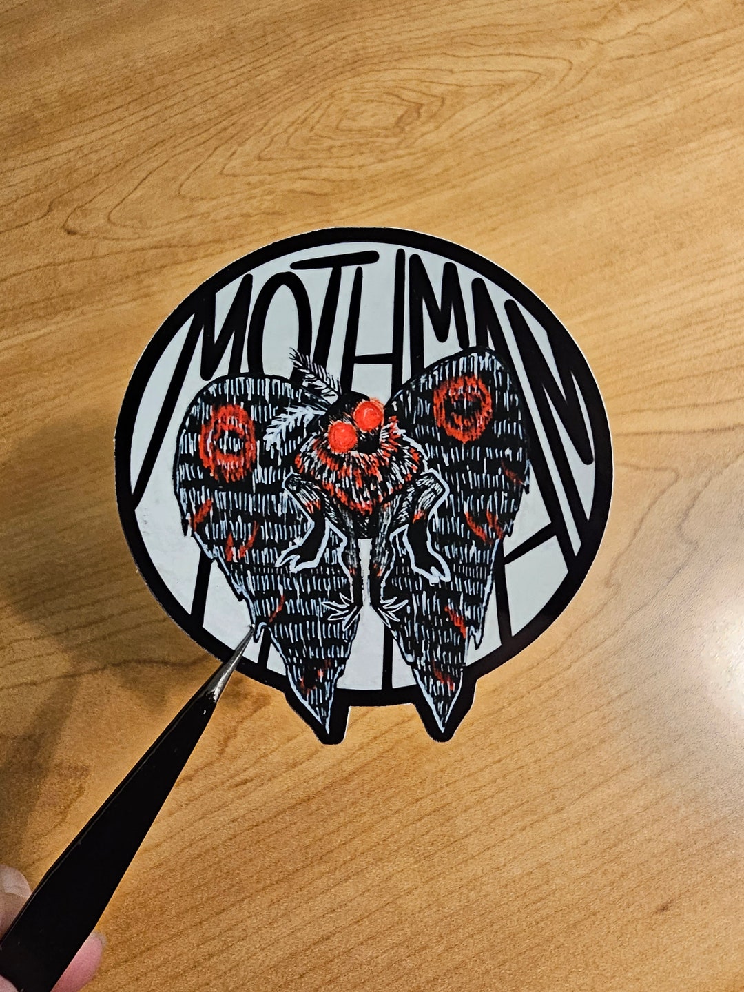 Mothman Print and Sticker - Etsy