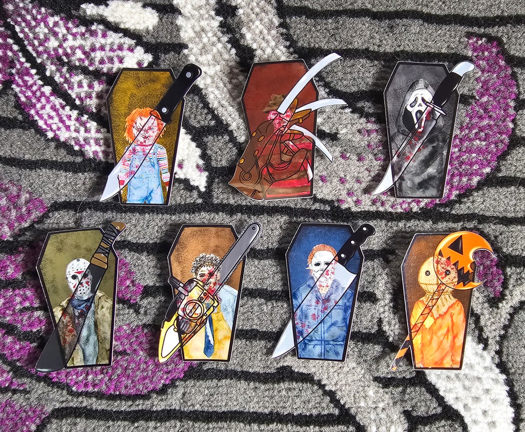 Coffin Shaped Slashers Stickers - Etsy