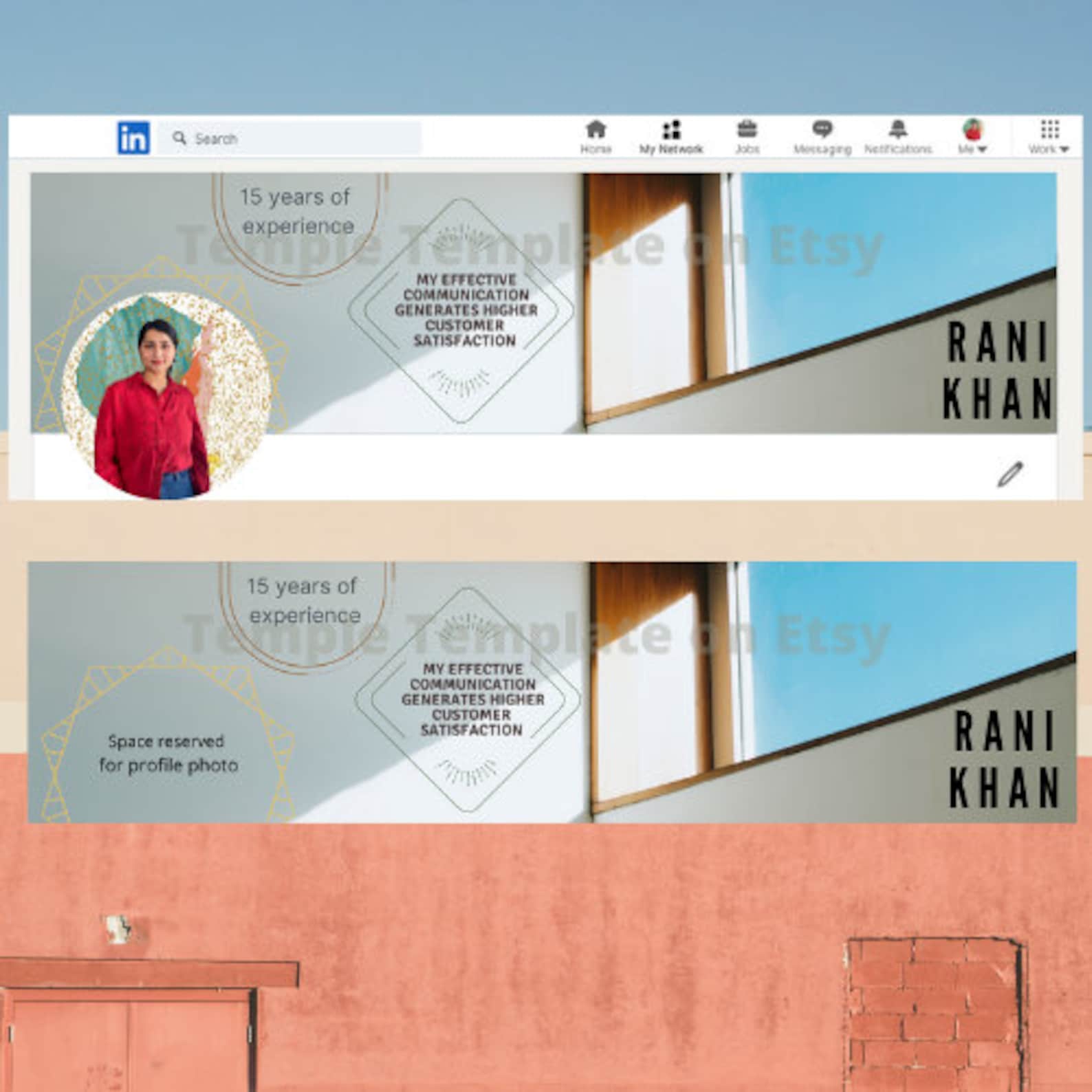 Minimalistic Linkedin Banner - Etsy