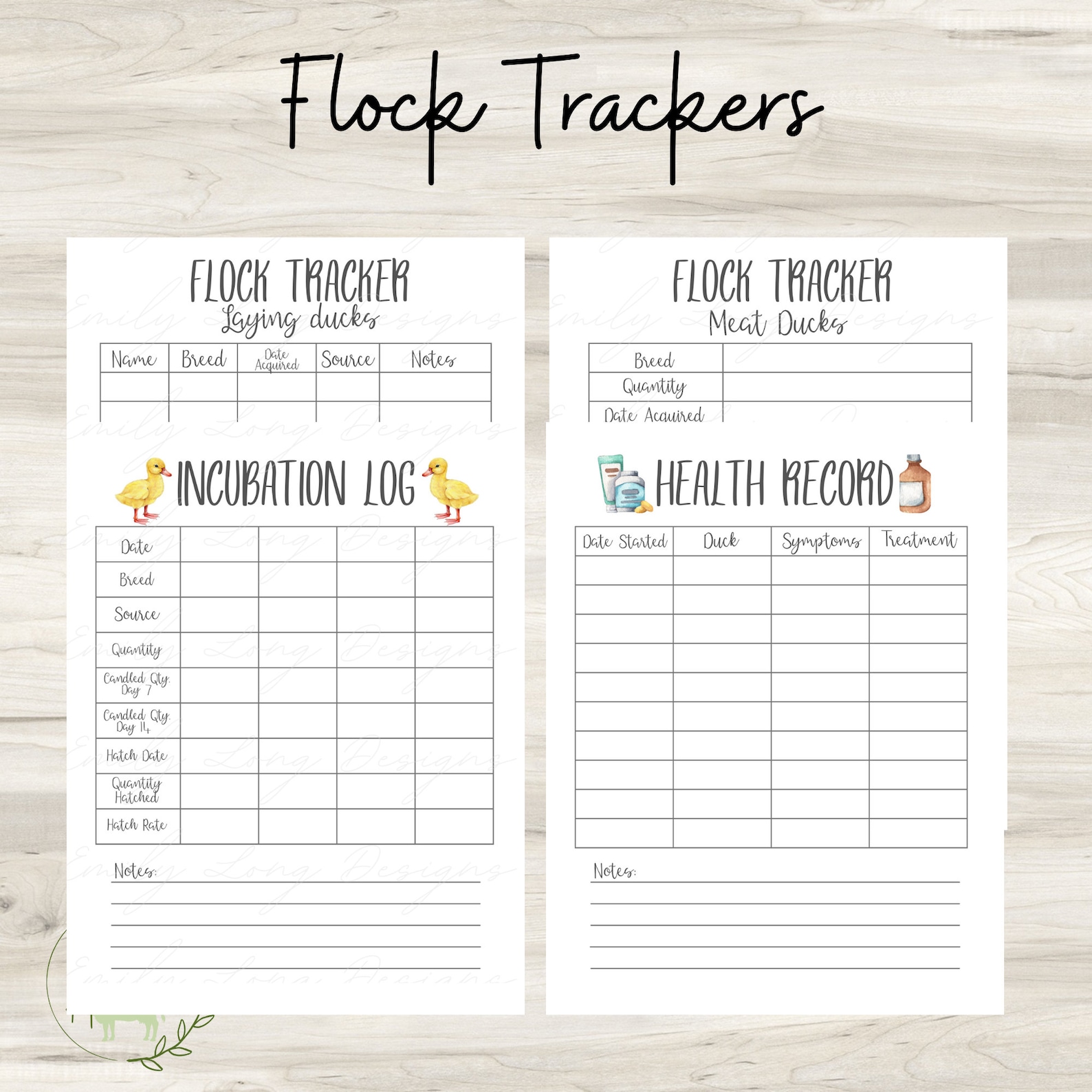 Backyard Duck Journal | Printable Duck Record Keeping Journal | Duck ...