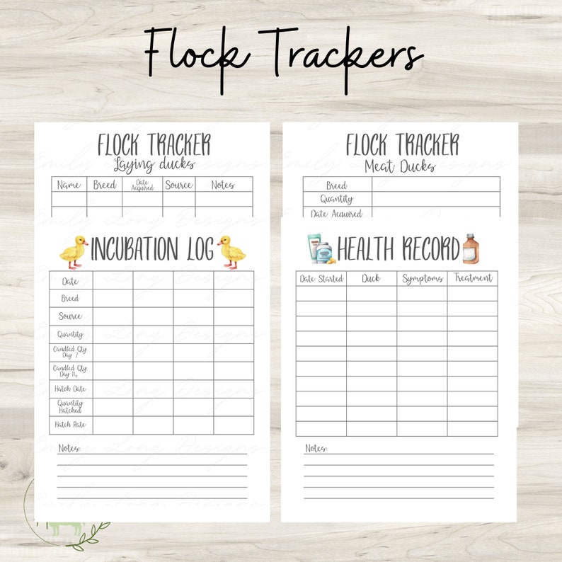Backyard Duck Journal | Printable Duck Record Keeping Journal | Duck ...
