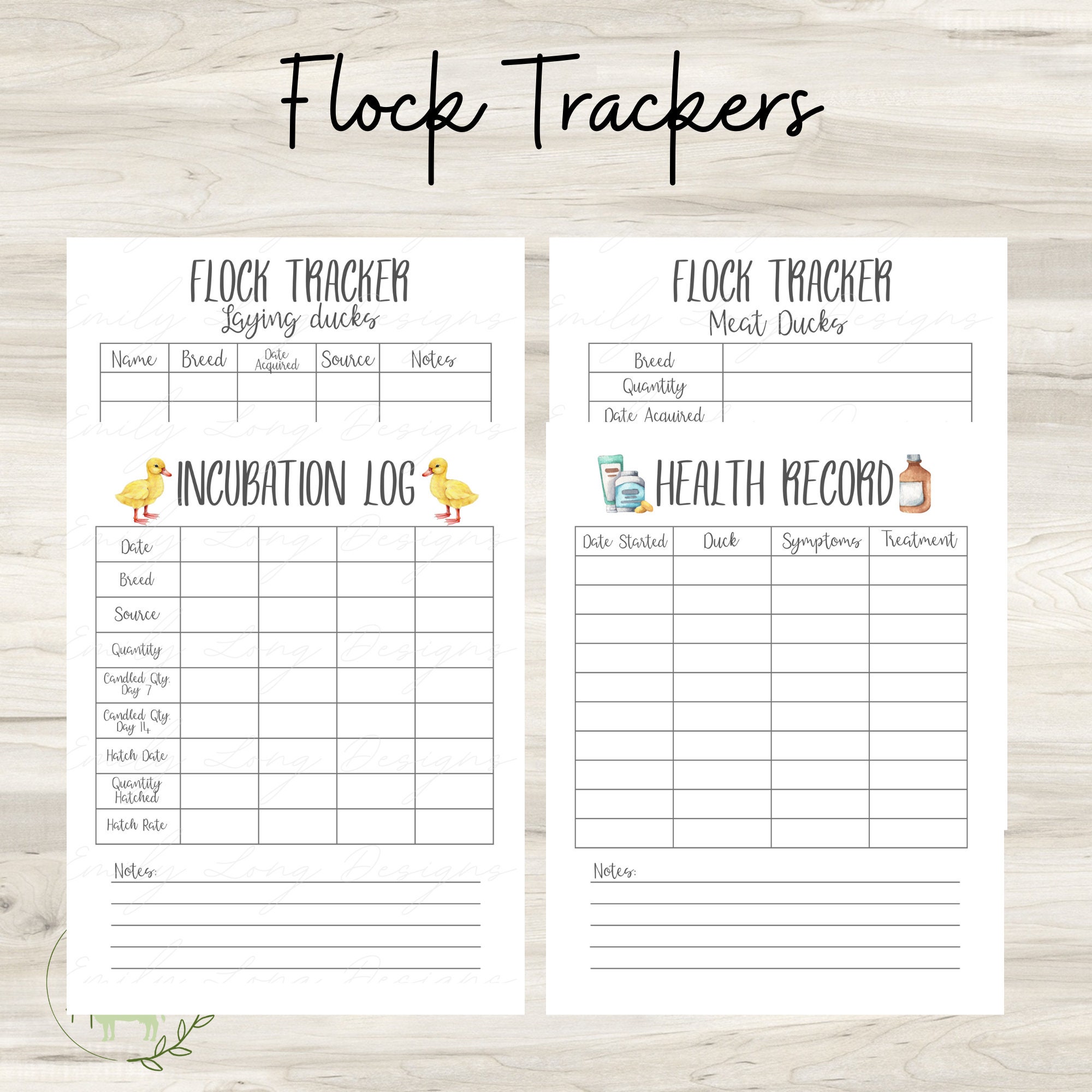 Backyard Duck Journal | Printable Duck Record Keeping Journal | Duck ...