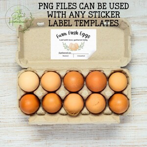 Printable Egg Carton Labels and Egg Handling Instructions Printables ...