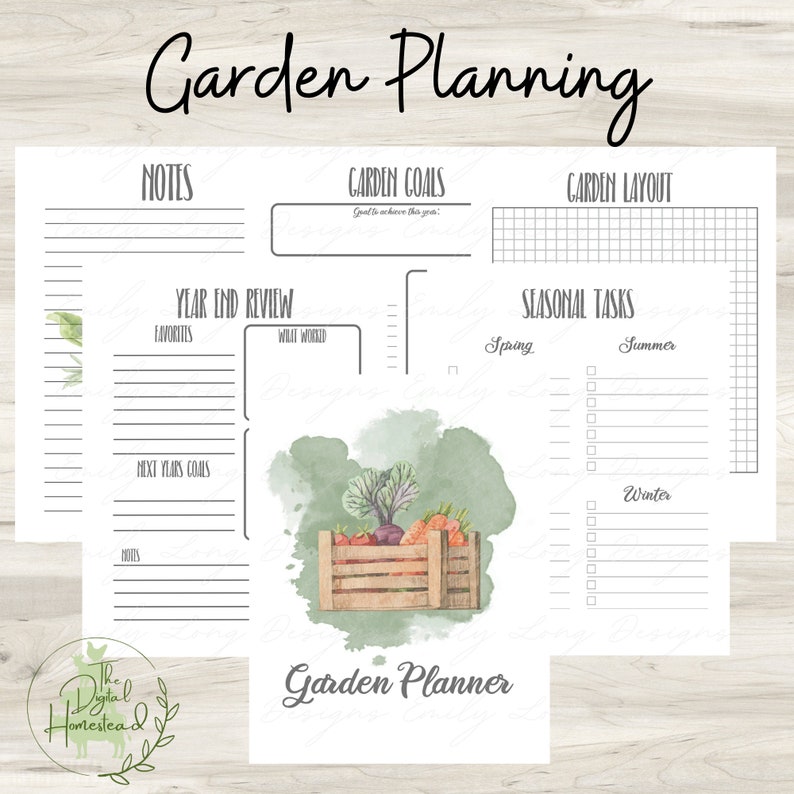 Printable Homestead Planner Printable Garden Planner A5 Garden Journal ...