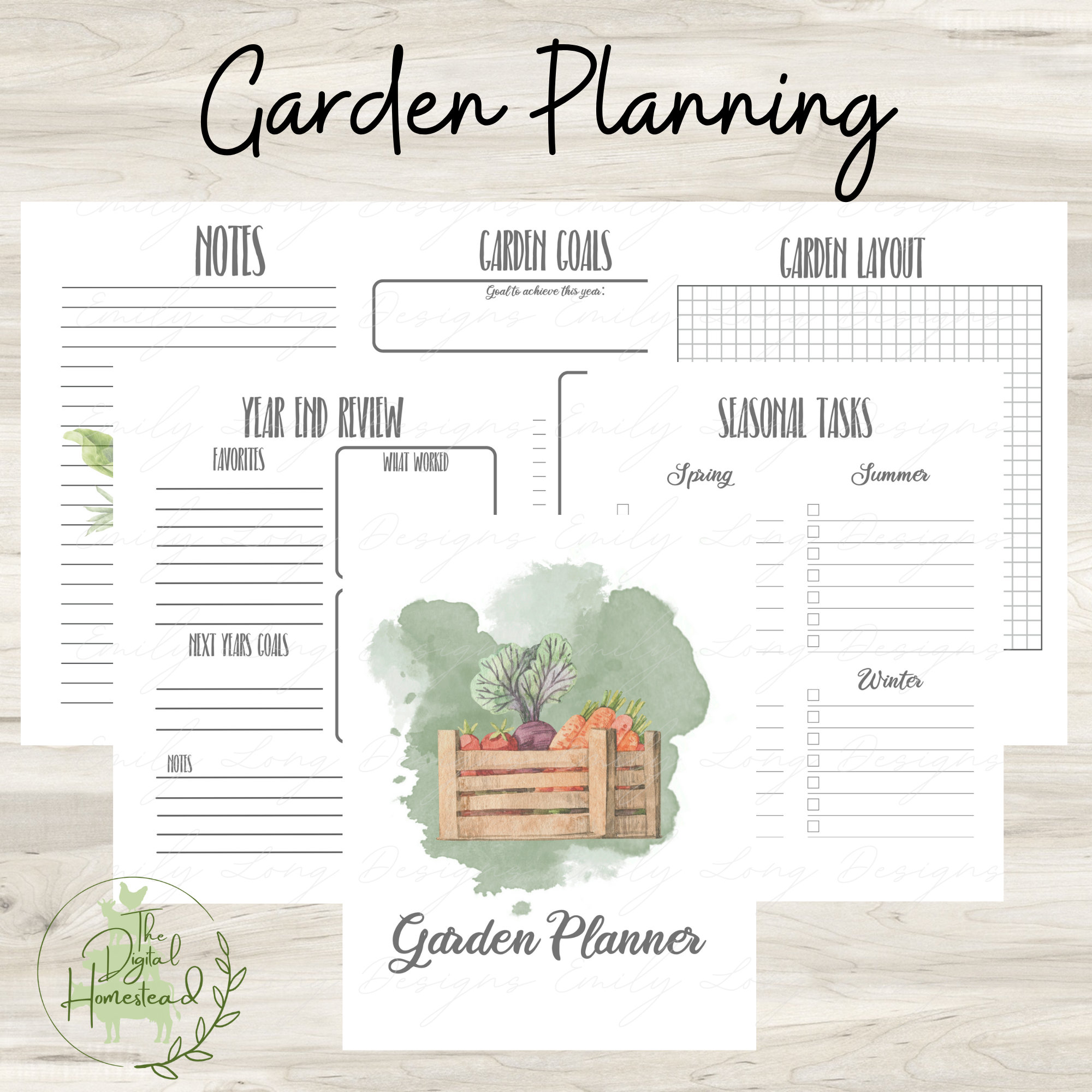 Printable Homestead Planner Printable Garden Planner A5 Garden Journal ...