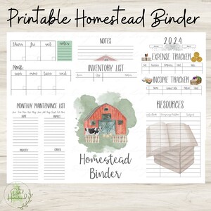 Ultimate Homestead Management Binder | 2026 Planner | Printable ...
