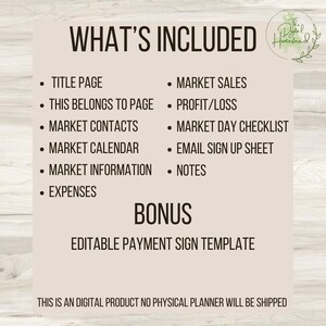 Printable Farmers Market Planner | Market Organizer | Farmers Market ...