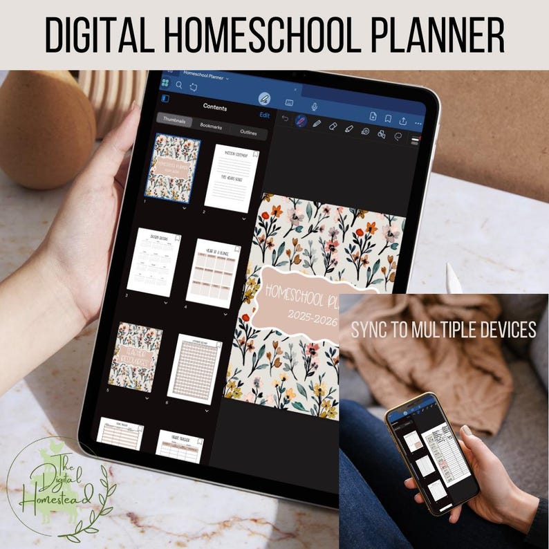 Homeschool Planner 2025-2026 | Digital Planner | Homeschooling Planner ...