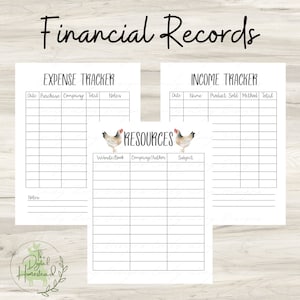 Backyard Chicken Journal | Printable Chicken Record Keeping Journal ...