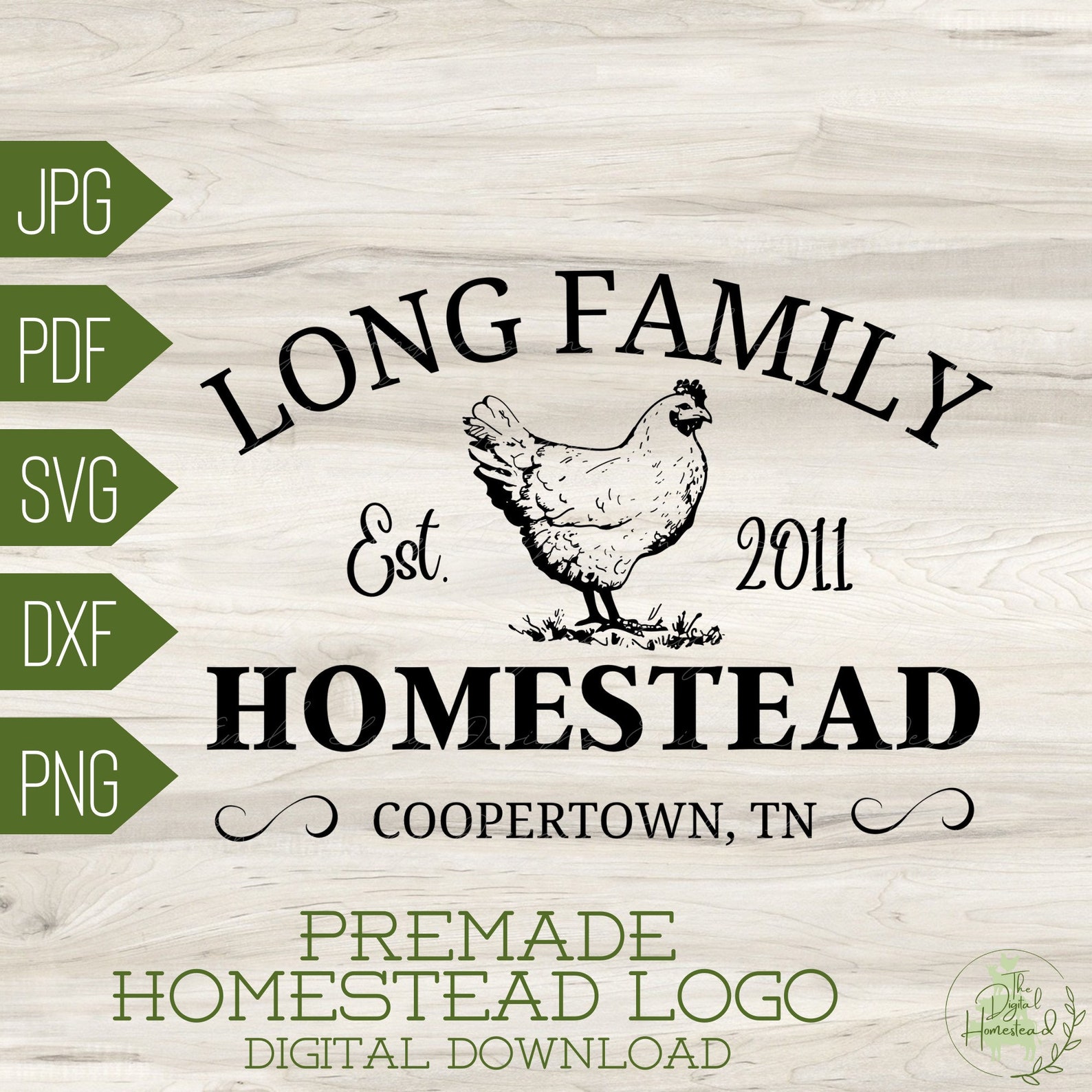Pre-made Homestead Logo Homestead Sign Svg Homestead Logo | Etsy
