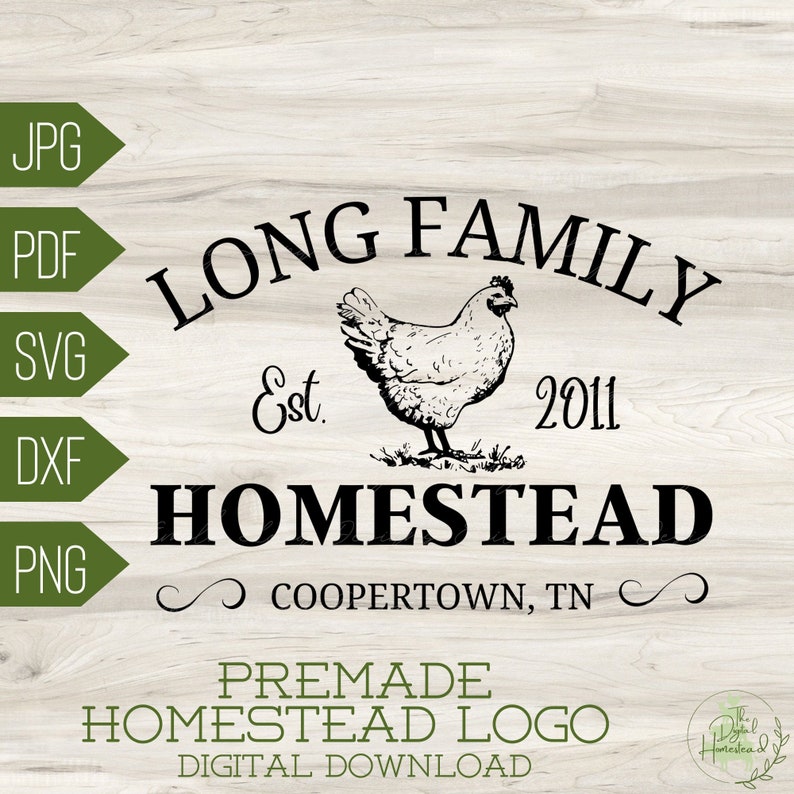 Pre-made Homestead Logo | Homestead Sign Svg | Homestead Logo for Sign ...